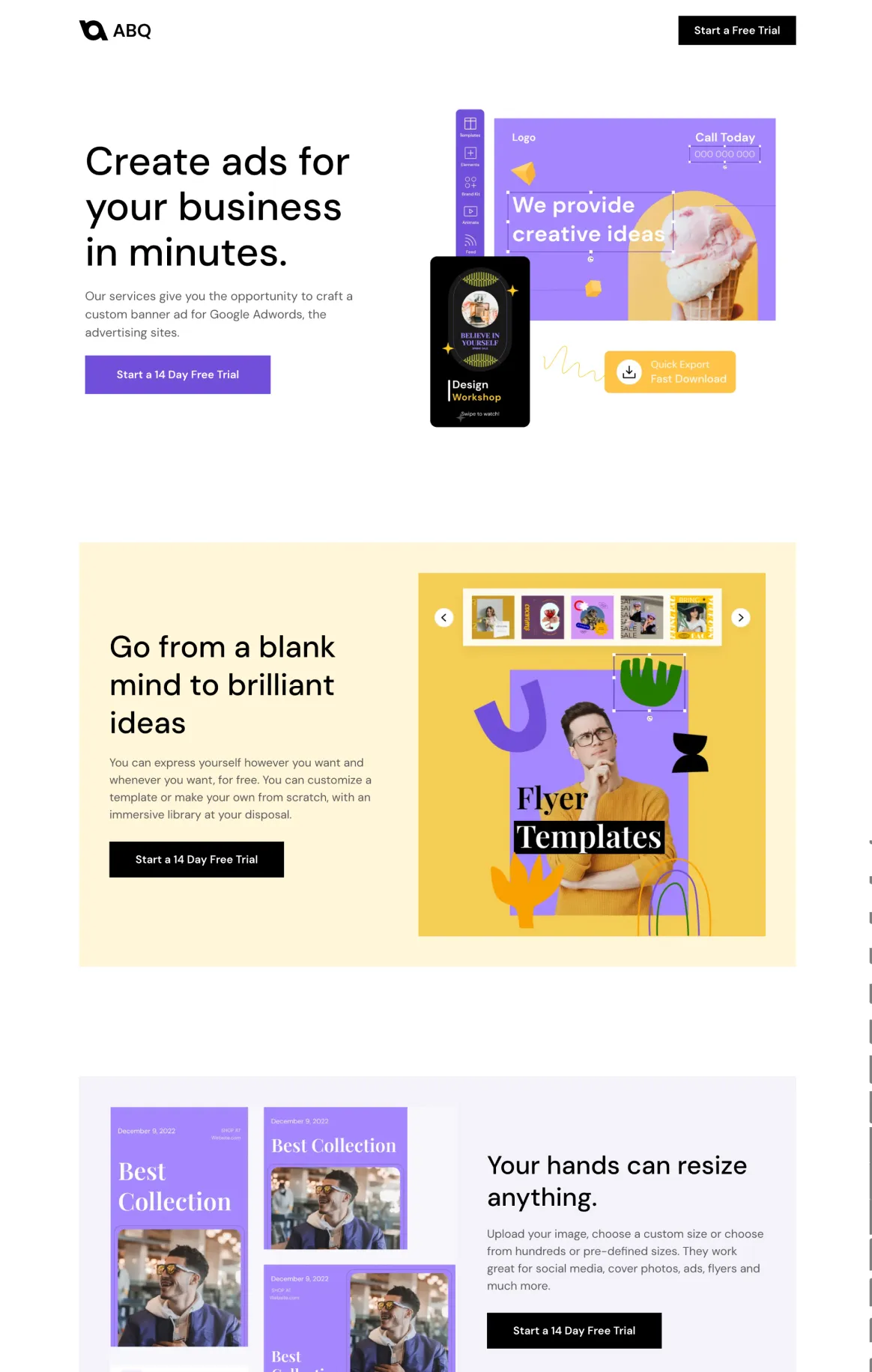 Ad Software - Marketing Template | Swipe Pages